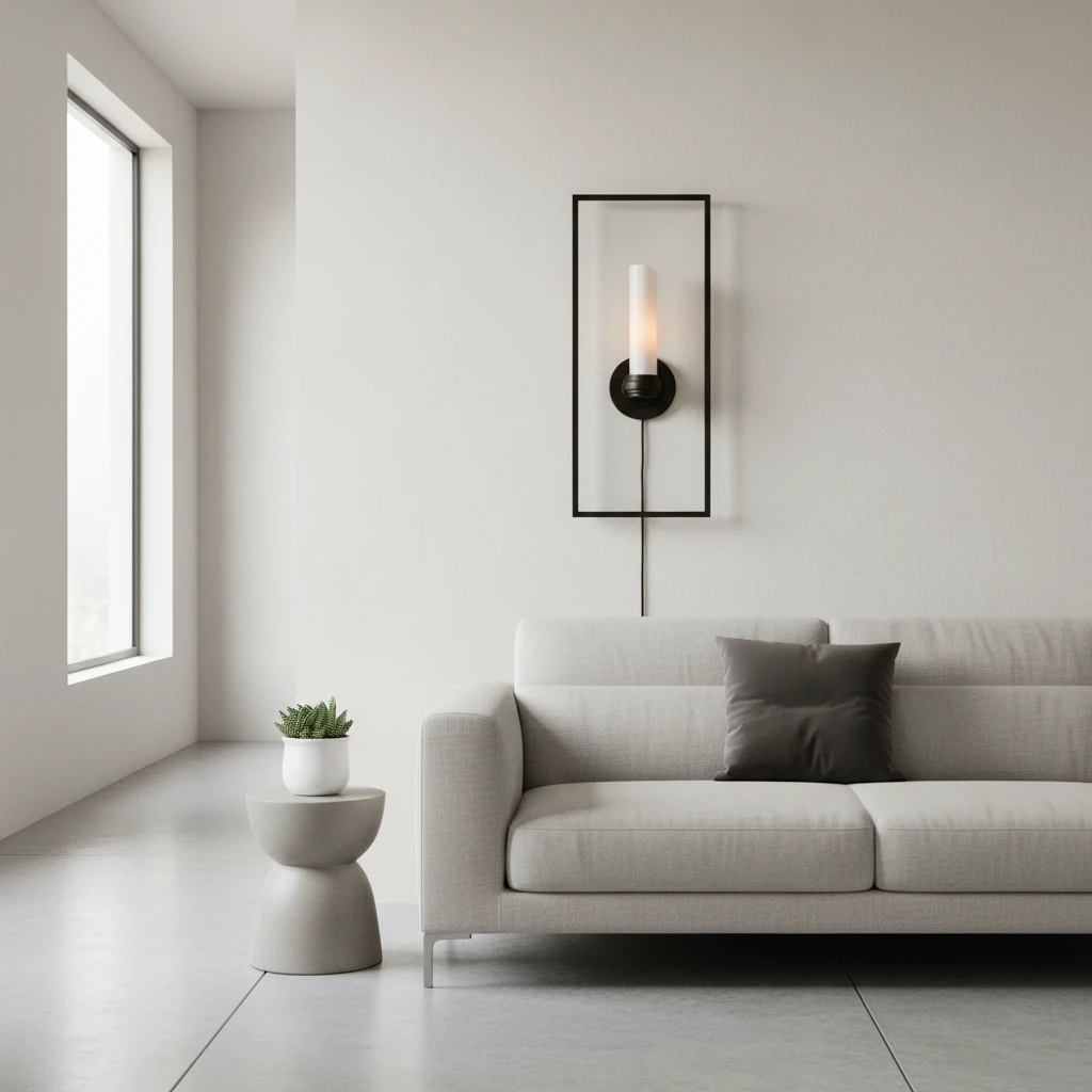 Ignatius Modern Milk Glass Tube Wall Sconce – At Ease Home Life