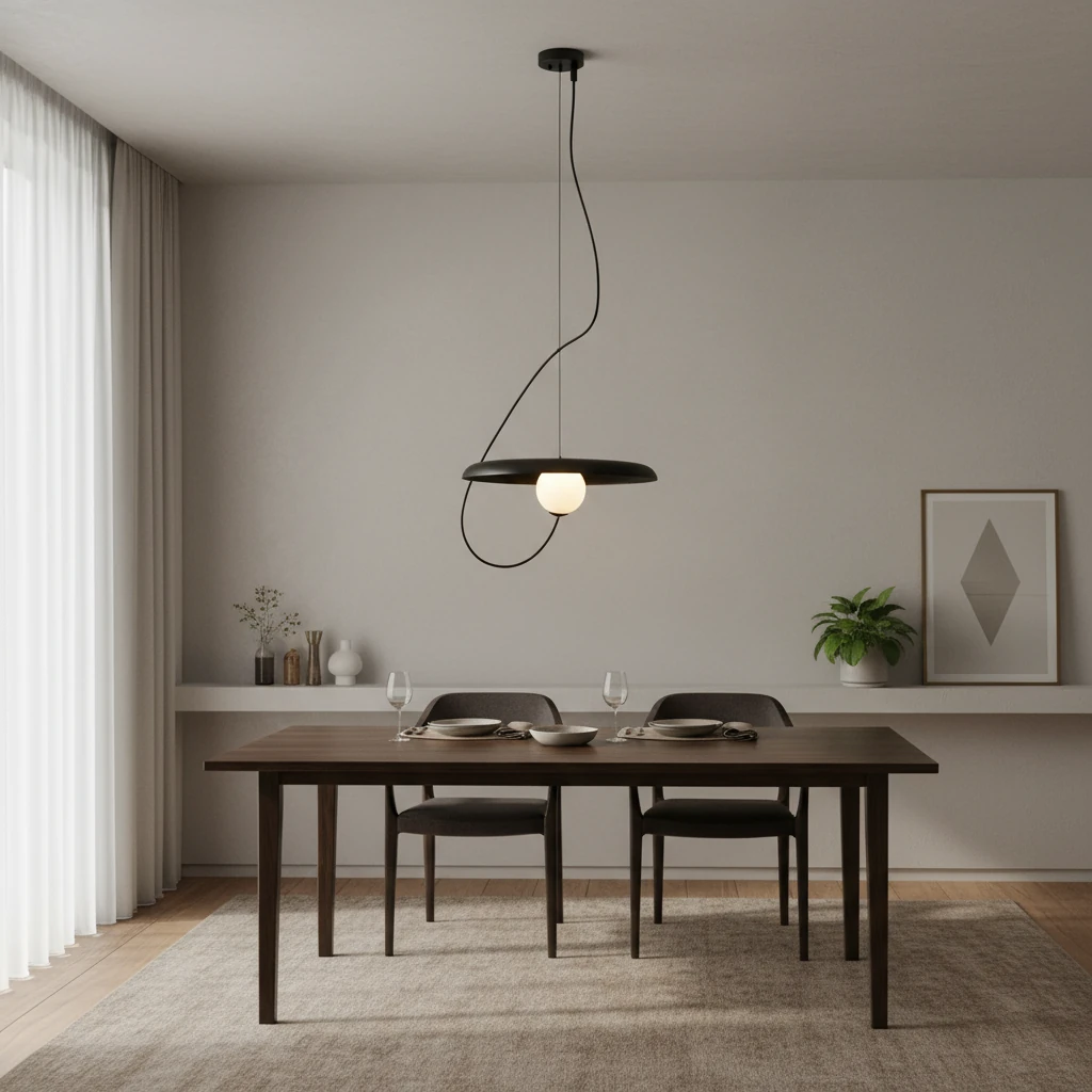 Acoustic Modern Magnetic Disc Globe Pendant Light